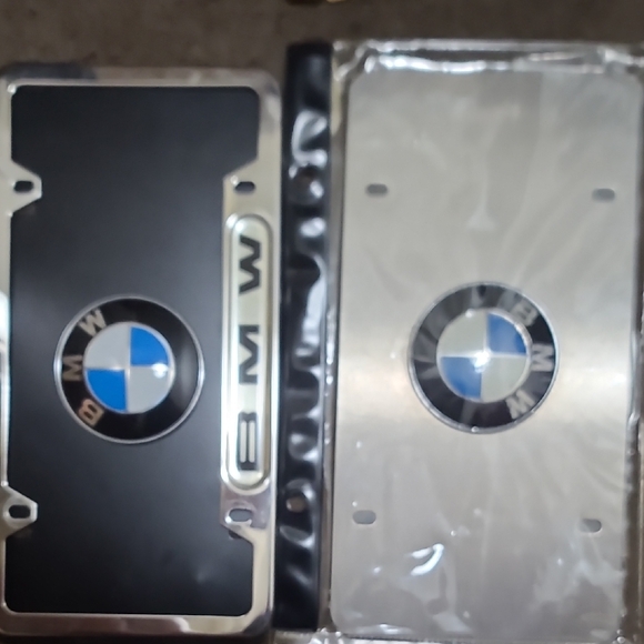 BMW | Other | Bmw Black And Silver License Plate Frames | Poshmark